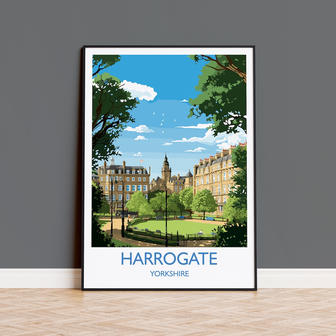 Harrogate Travel Print, Travel Poster of Harrogate, Harrogate ...