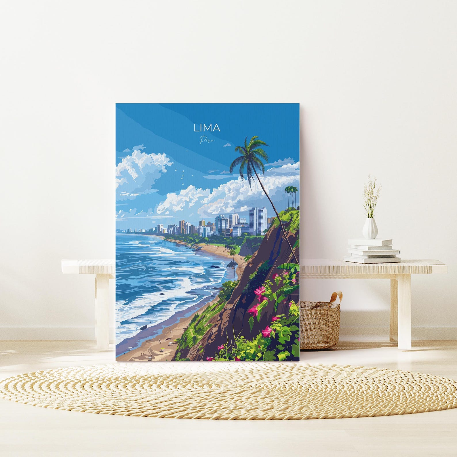 Lima Travel Poster, Travel Print of Lima, Peru Poster, Lima Wall Art ...