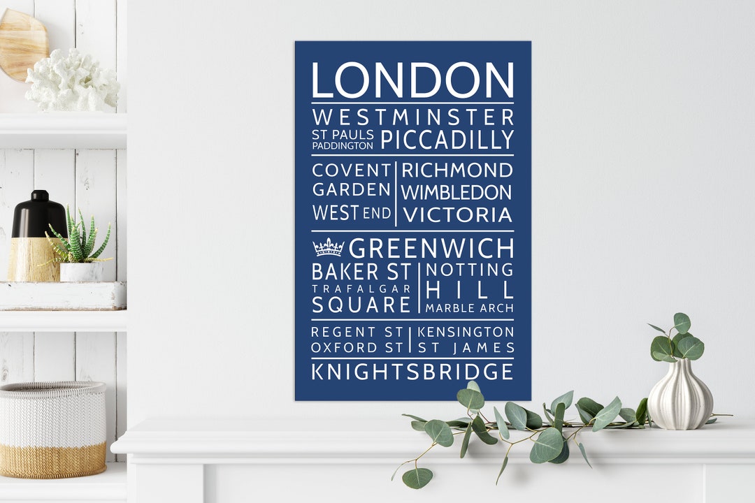 London Word Art Print London Destinations London Print London Places ...