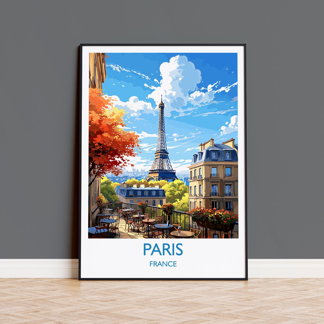Paris Poster, Travel Print of Paris, France, Paris Gift, France Wall ...