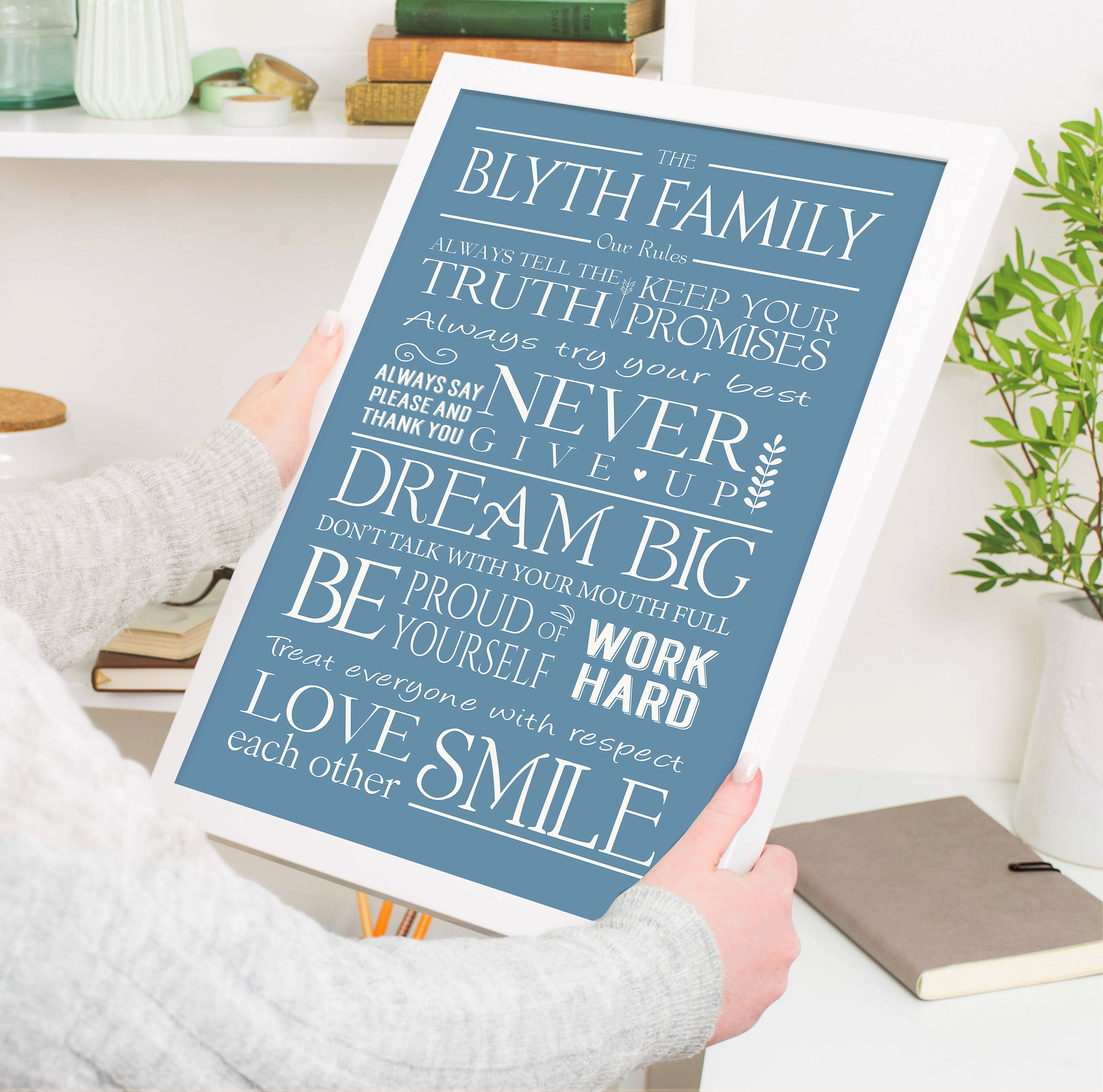 Personalised Family Rules Poster Family Rules Print Family - Etsy