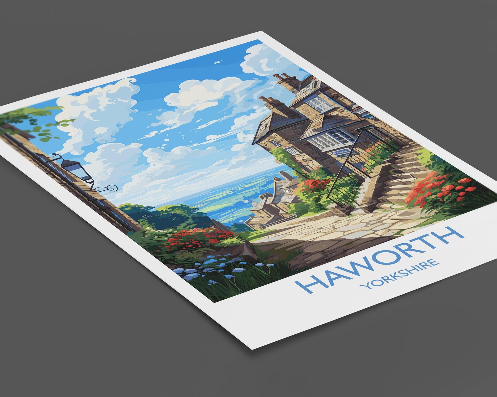 Haworth Print Travel Wall Art, Travel Poster of Haworth, Haworth ...