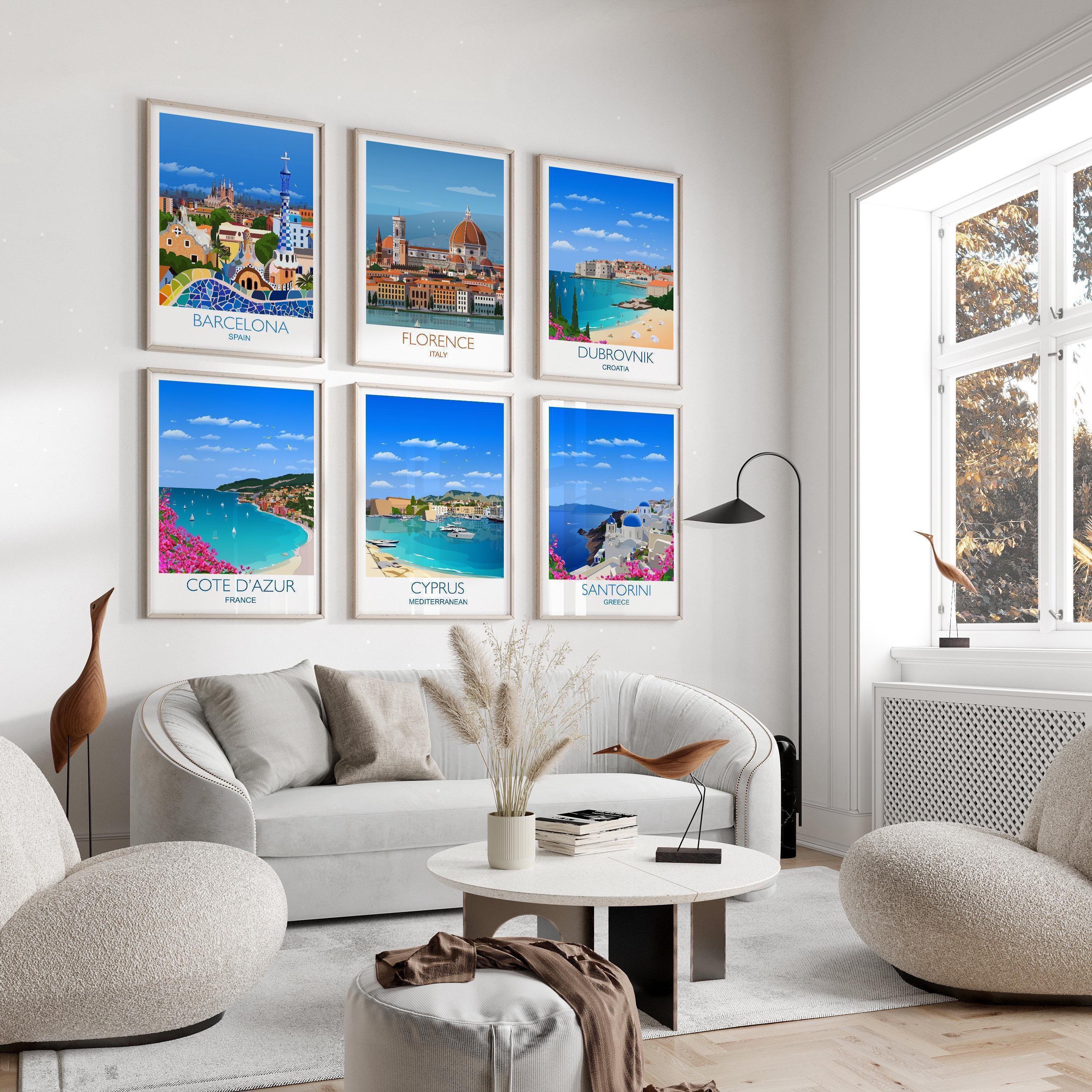 Lake Annecy Travel Poster Wall Art, Travel Print of Lake Annecy, Lake ...