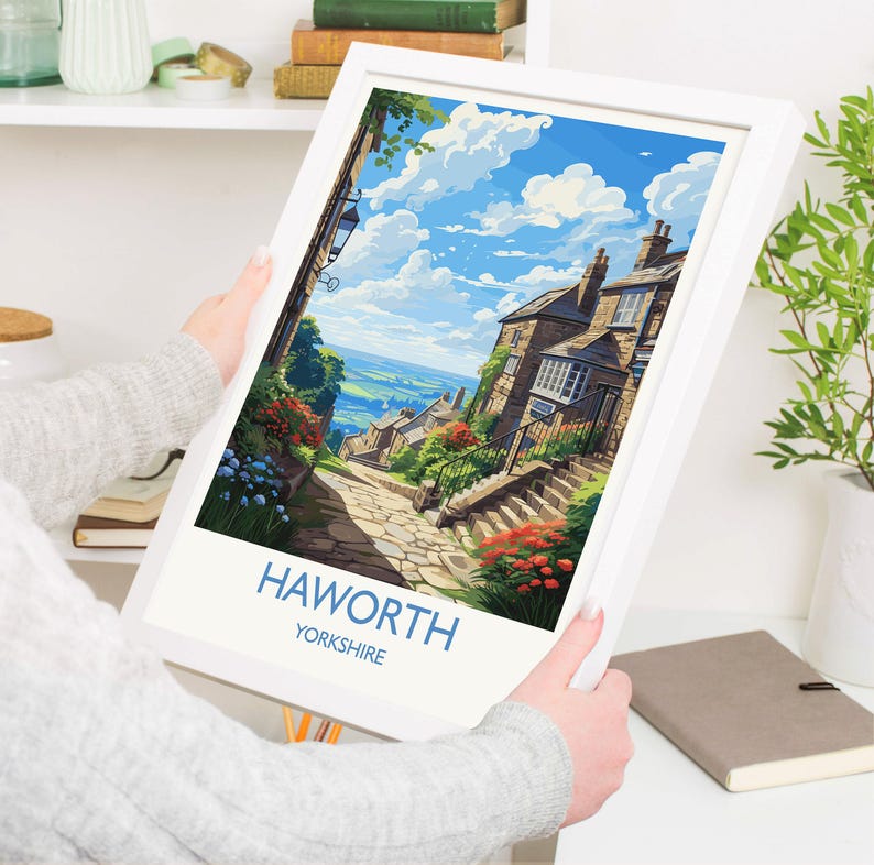 Haworth Print Travel Wall Art, Travel Poster of Haworth, Haworth ...
