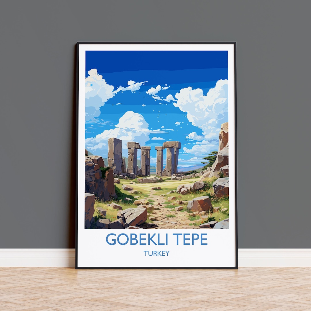Gobekli Tepe Travel Print Wall Art, Travel Poster of Gobekli Tepe ...