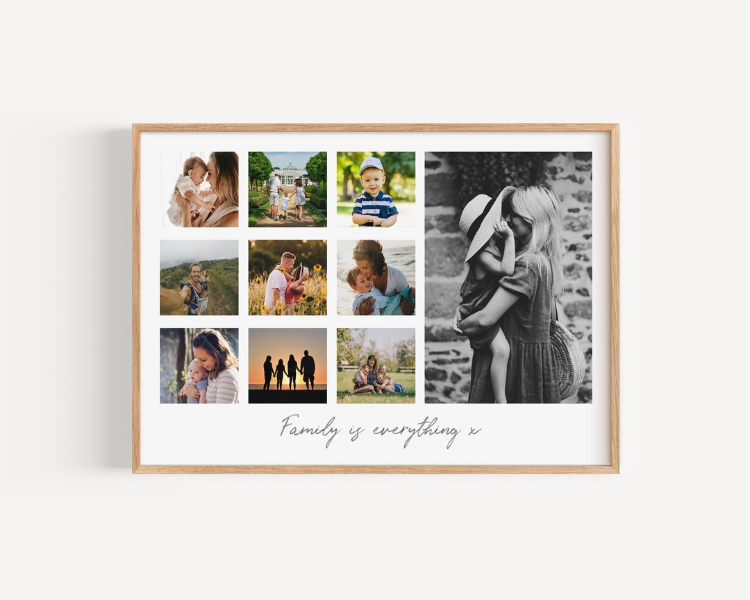 Personalised Printed Photo Collage | Photo Print | Family Portrait ...
