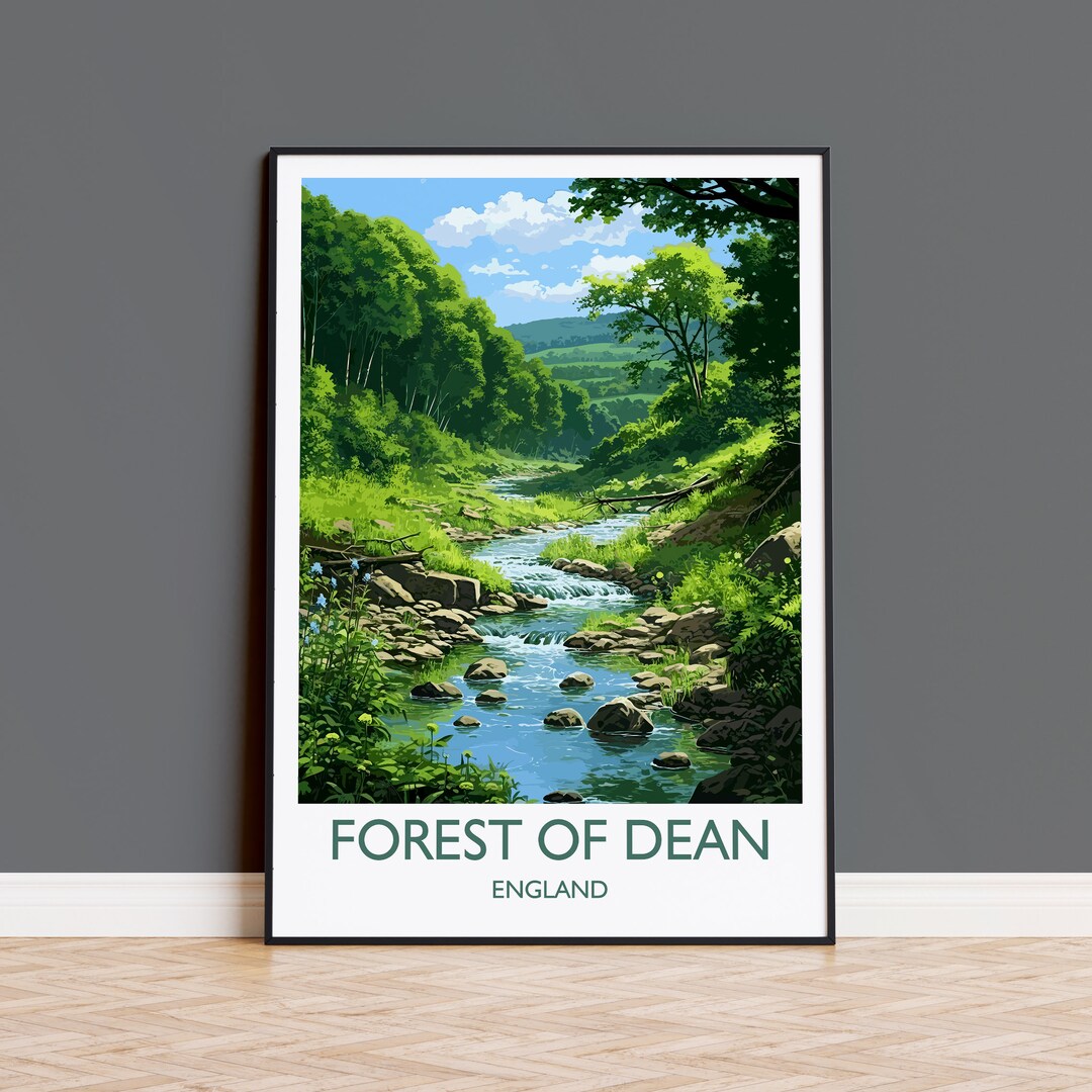 Forest of Dean Travel Print, Travel Poster of Forest of Dean, England ...