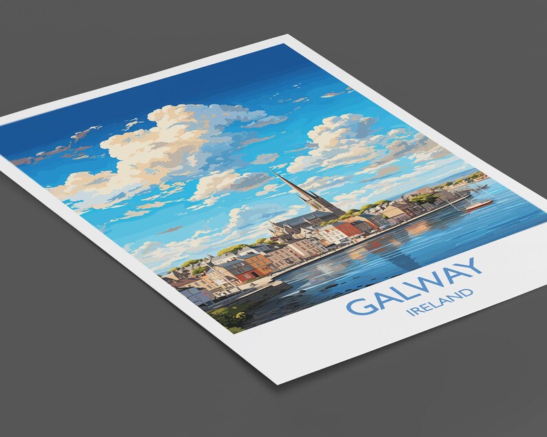 Galway Wall Art Poster, Travel Print of Galway, Ireland, Galway Art ...