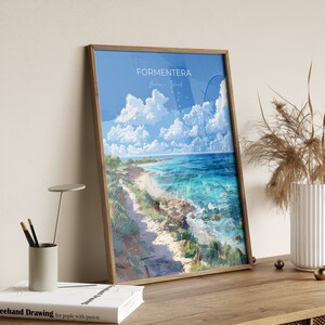 Formentera Travel Poster, Travel Print of Formentera, Balearic Islands ...