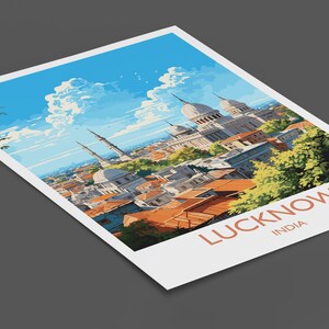 Lucknow Travel Print, Travel Poster of Lucknow, India, Lucknow Art Gift ...
