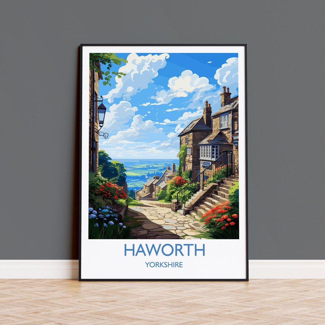 Haworth Print Travel Wall Art, Travel Poster of Haworth, Haworth ...