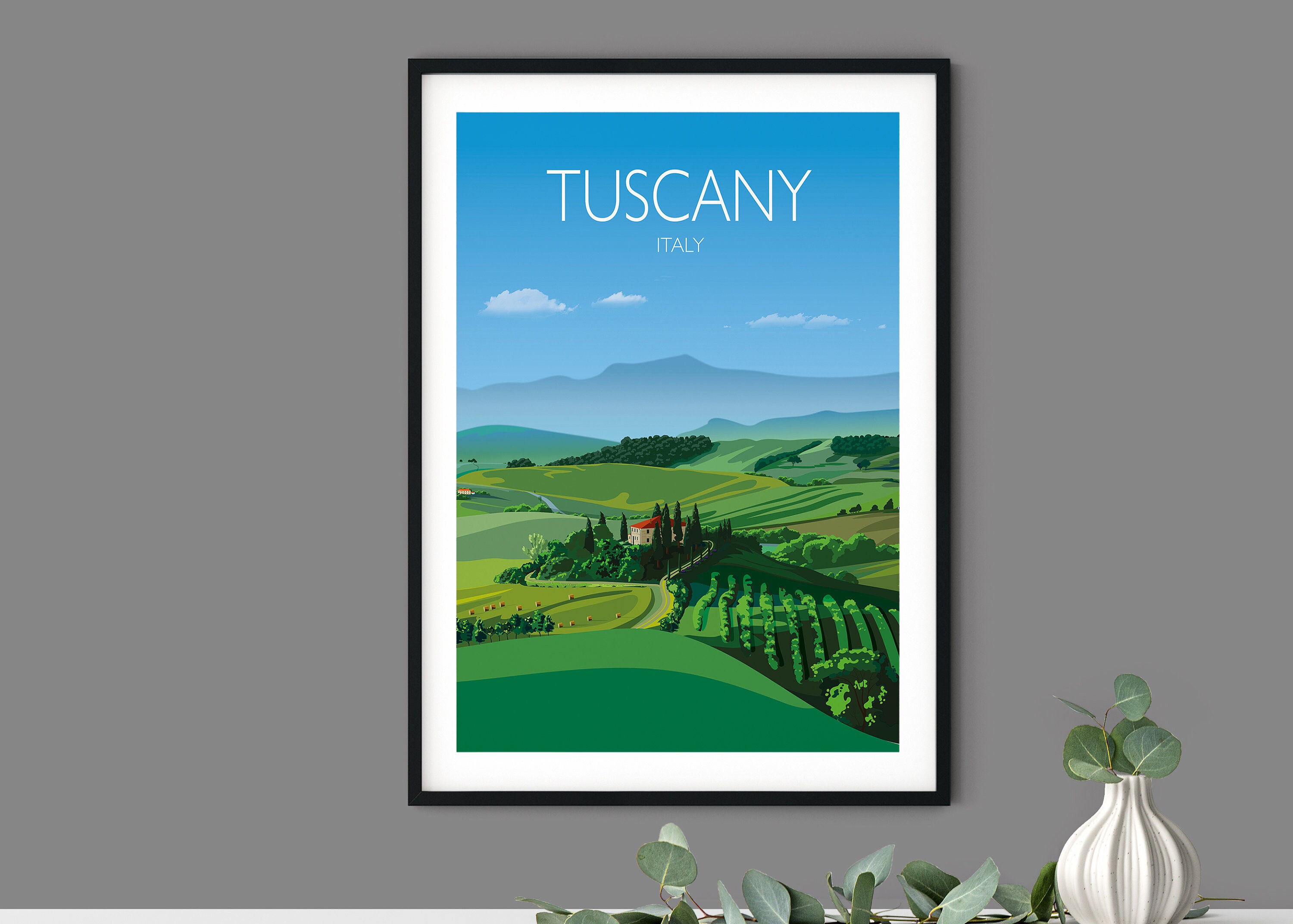 Travel Poster of Tuscany Travel Print of Tuscany Region of - Etsy UK