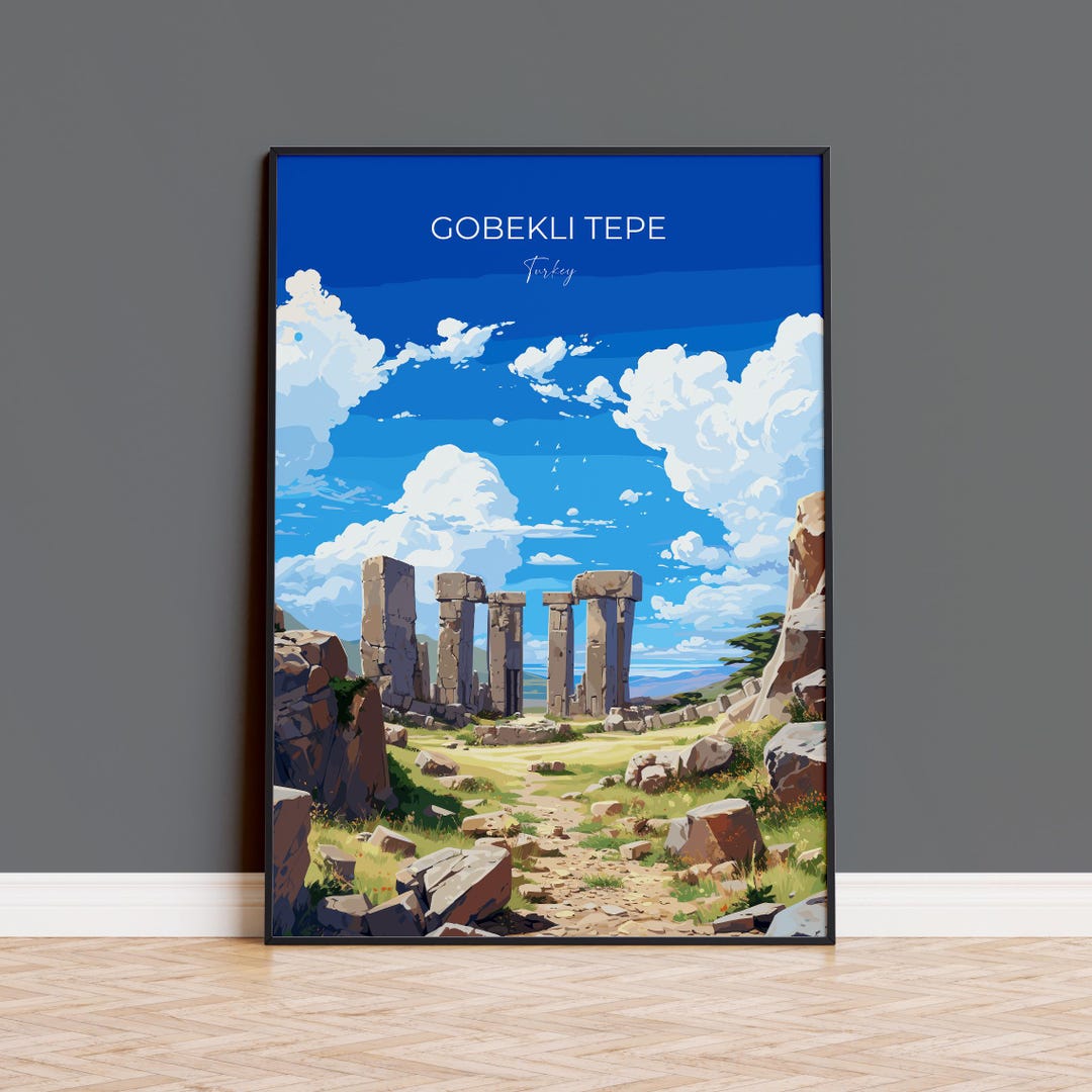 Gobekli Tepe Travel Poster Wall Art, Travel Print of Gobekli Tepe ...