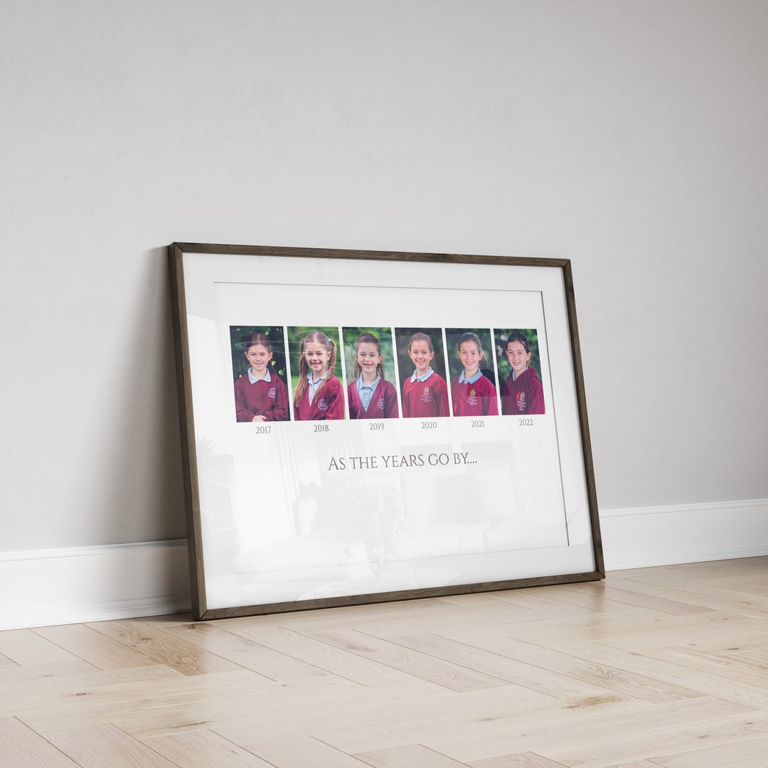 School Leavers Collage Print, Early Years Personalised Photo Collage ...