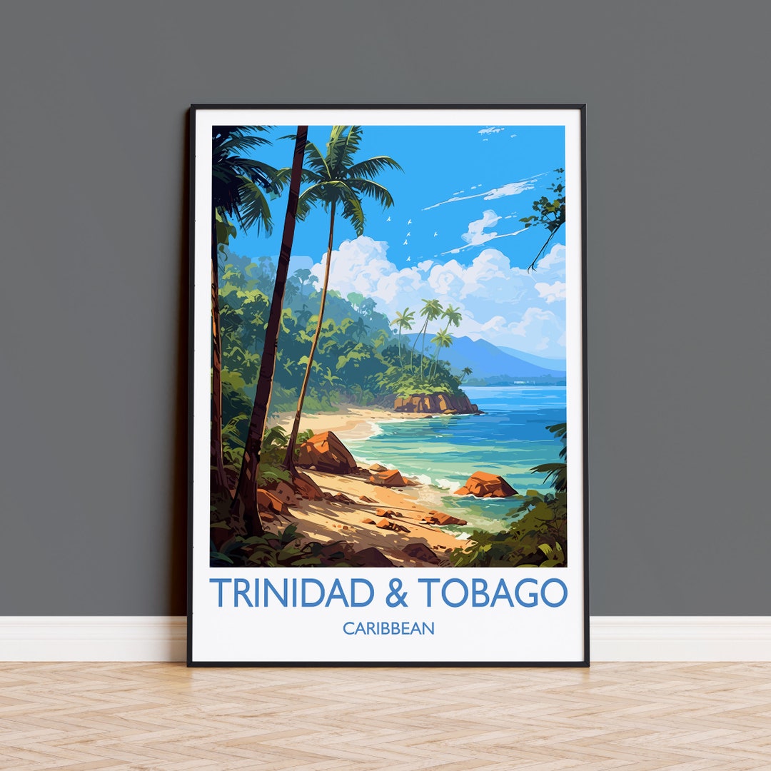 Trinidad and Tobago Travel Print, Travel Poster of Trinidad and Tobago ...