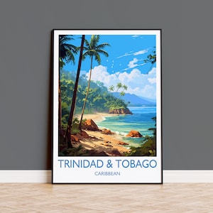 Trinidad and Tobago Travel Print, Travel Poster of Trinidad and Tobago ...