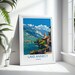 Lake Annecy Travel Poster Wall Art, Travel Print of Lake Annecy, Lake ...