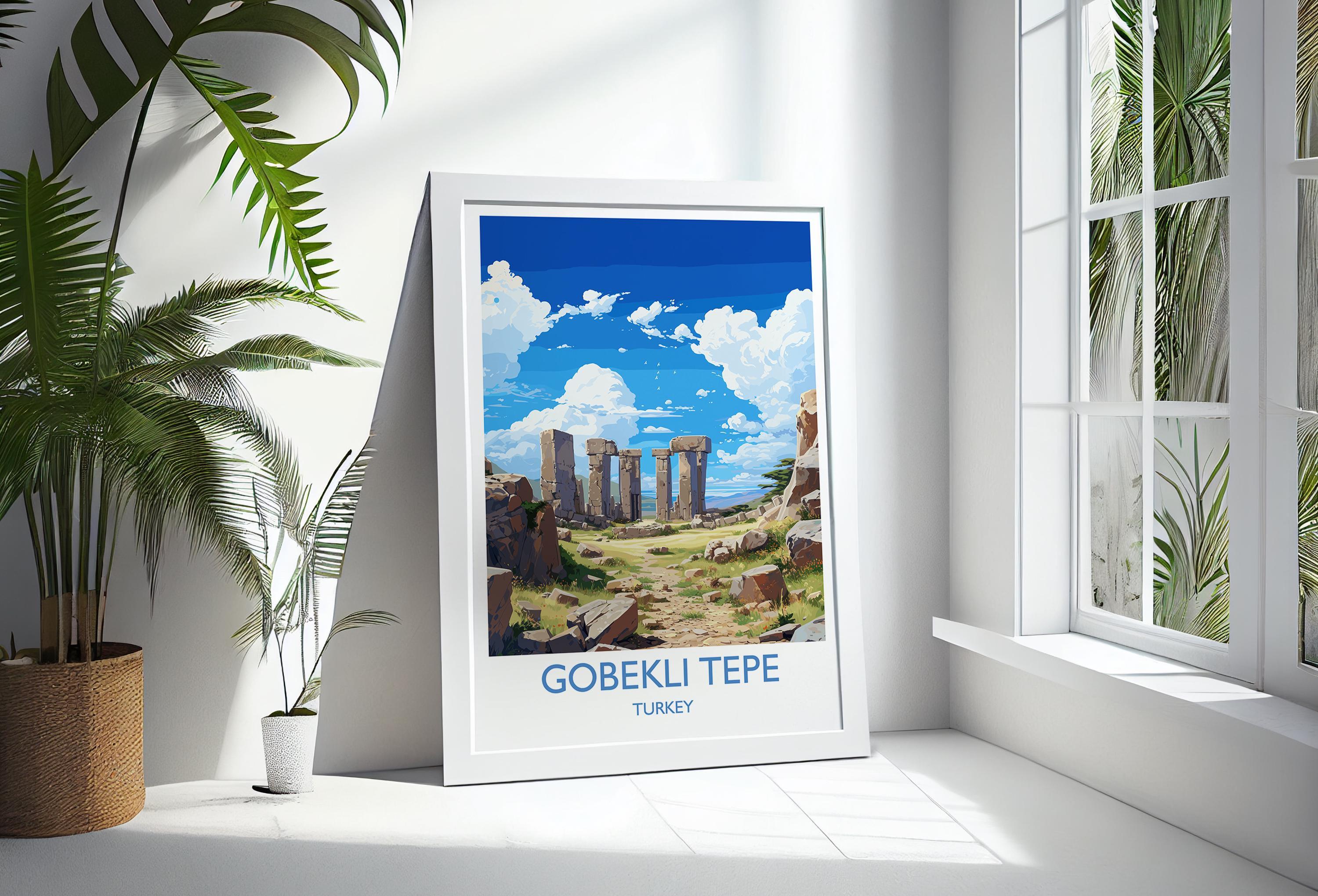 Gobekli Tepe Travel Print Wall Art, Travel Poster of Gobekli Tepe ...