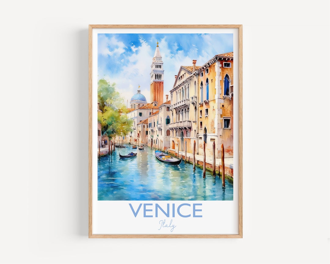 Venice Poster, Travel Print of Venice, Italy, Venice Gift, Travel ...