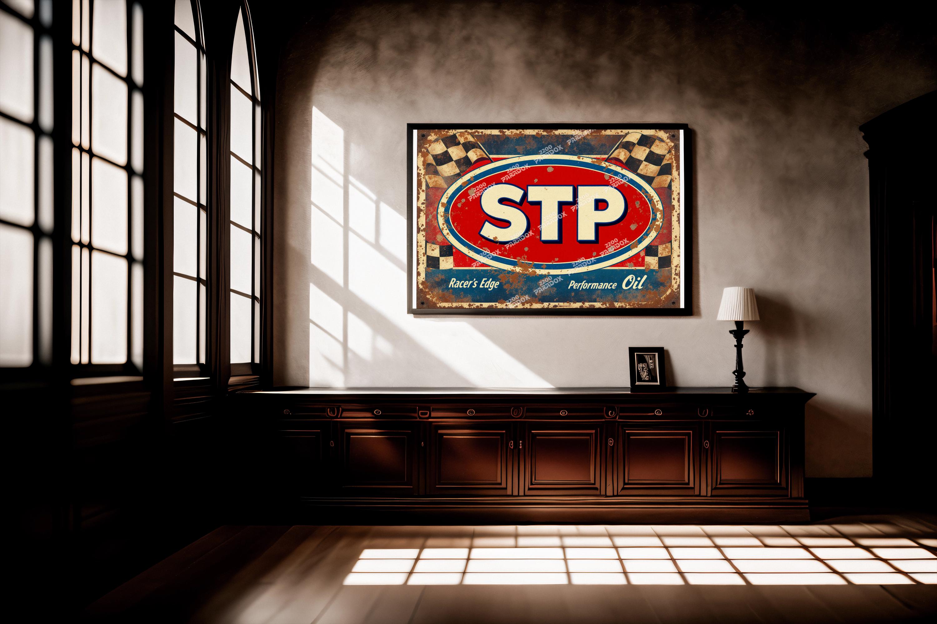 Digital Download | Vintage STP Oil Treatment Tin Sign | Retro ...