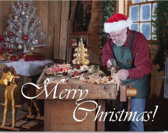 Santa's Workshop Toymaking - Merry Christmas! (poster) - Etsy