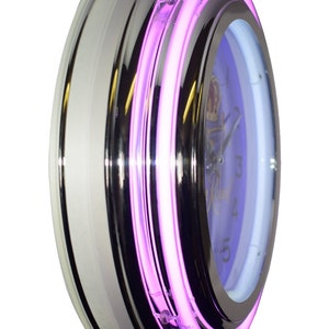 Crown Royal Whisky Purple Double Neon Bar Clock - Etsy