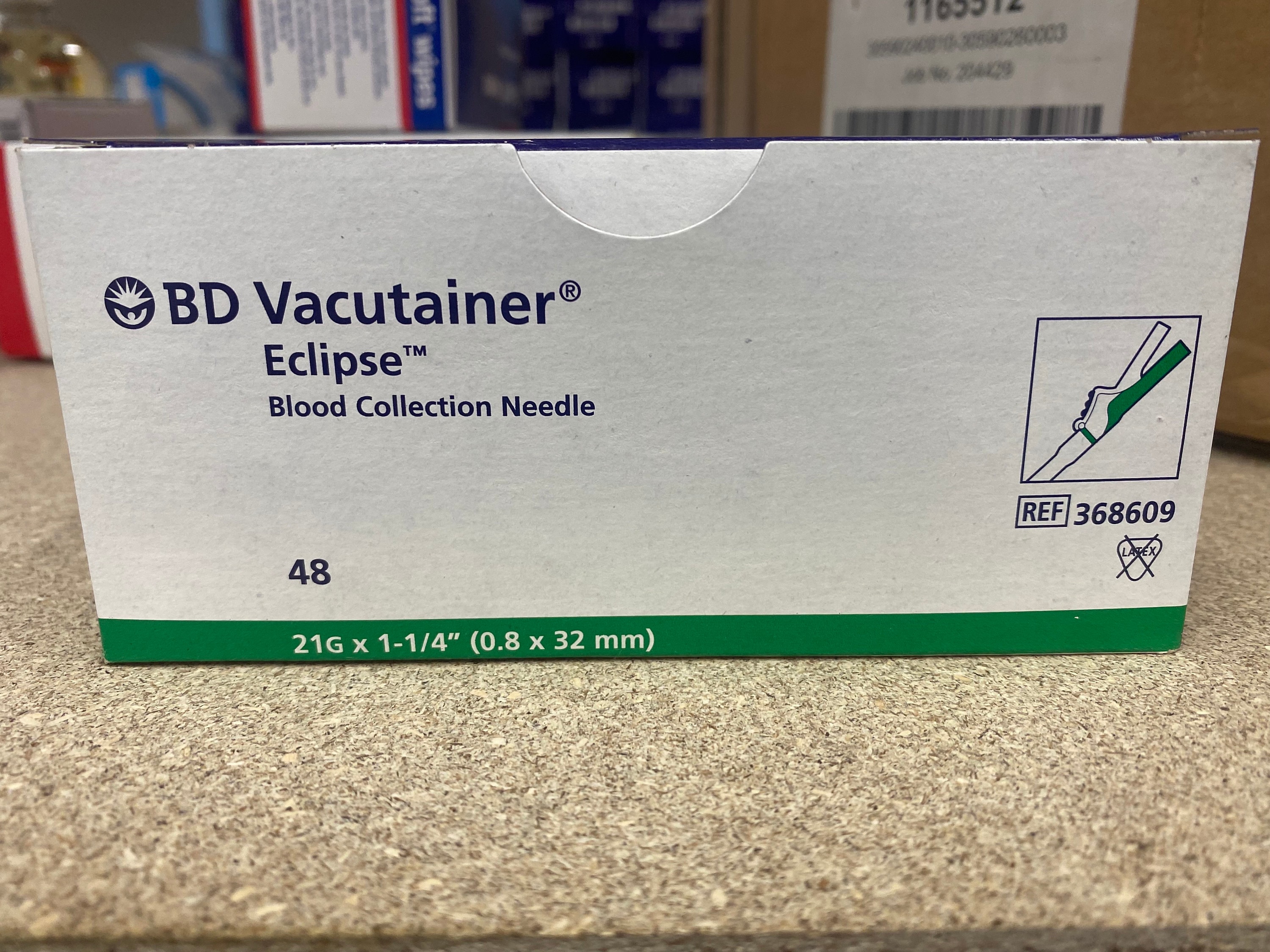 BD Vacutainer Eclipse Blood Collection Needle 21G Green 48 - Etsy Singapore