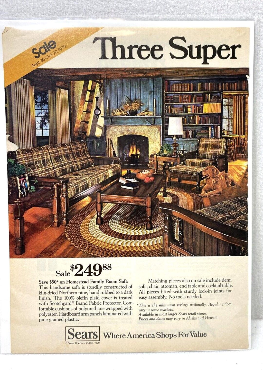 Vintage Print Ad 70's Sears Roebuck Genuine Magazine Advertisement ...
