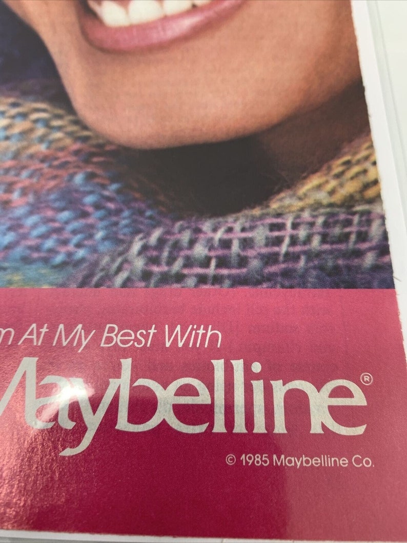 Vintage 1985 Print Ad Maybelline Great Lash Genuine Magazine ...