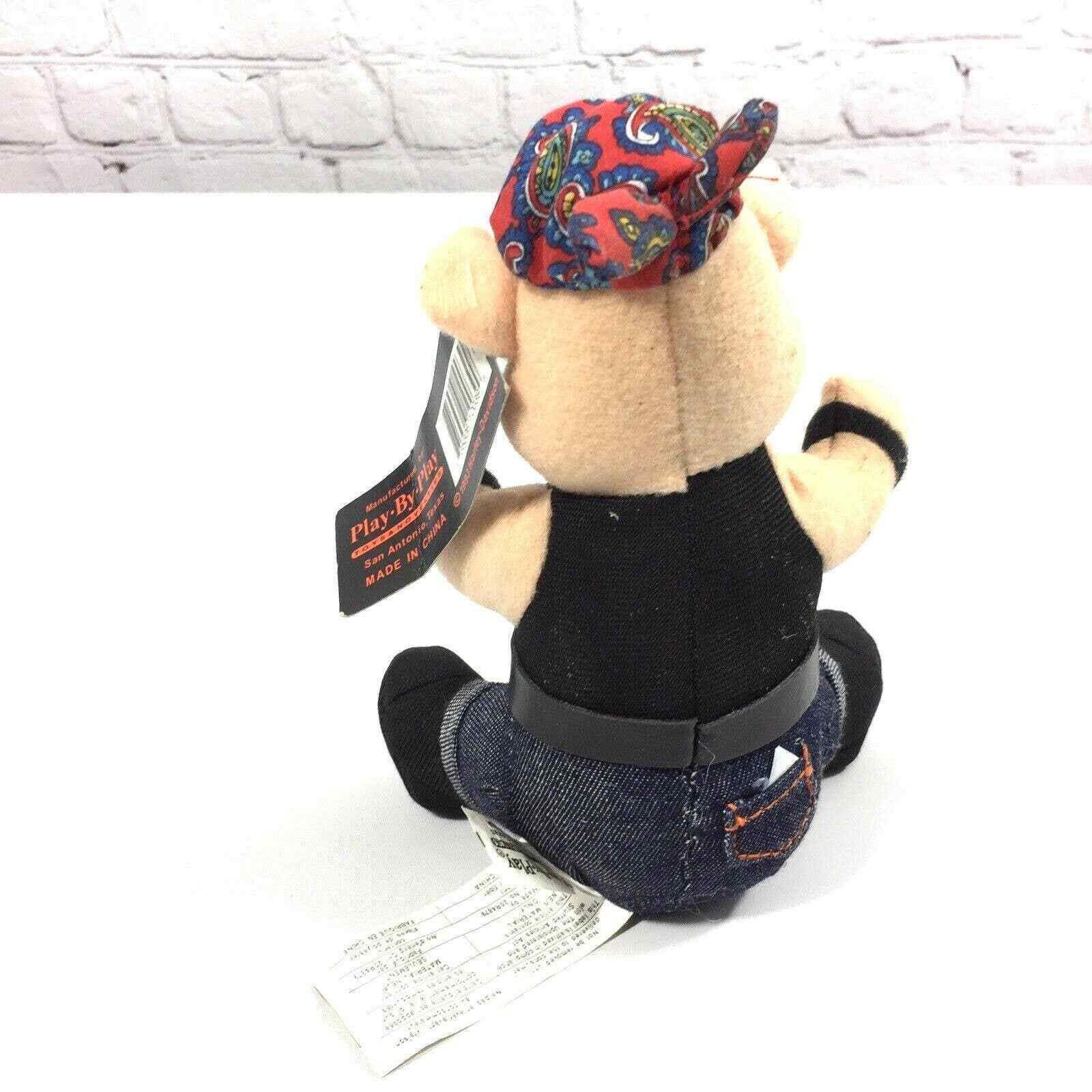 Harley Davidson Motorcycle Pig Plush Stuffed Animal 1993 Play by Play ...