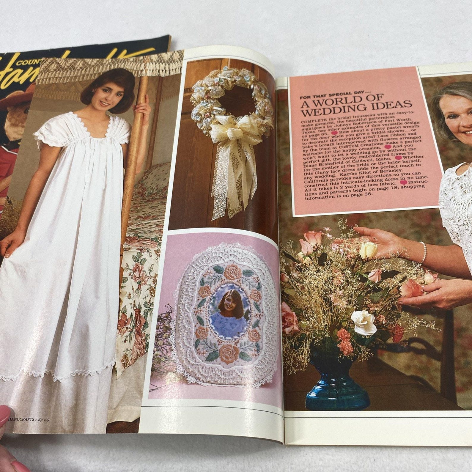 2 Vintage 1985 Country Handcrafts Magazines Craft Patterns & Hobby ...