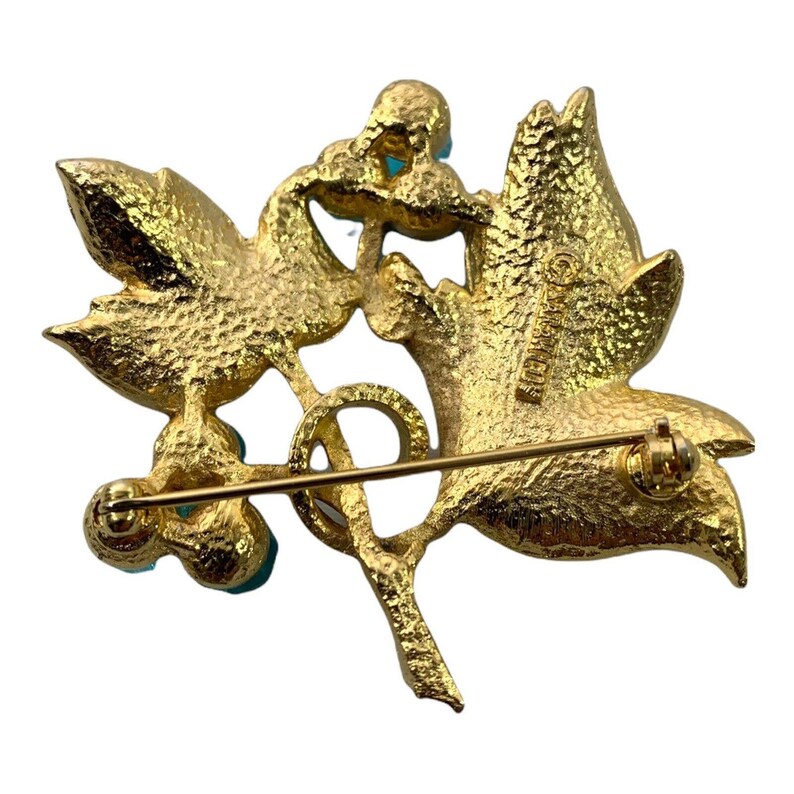 Vintage Marked Sarah Coventry Brooch Goldtone White Enamel - Etsy