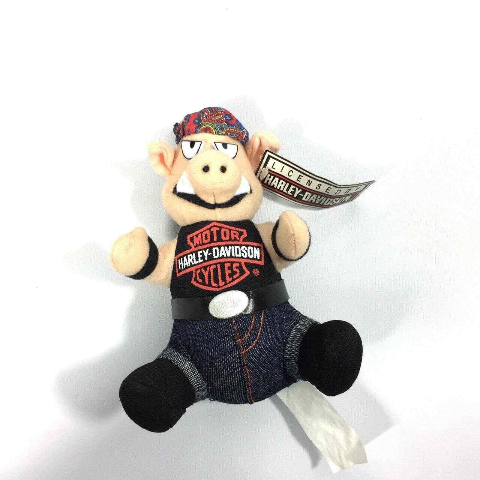 Harley Davidson Motorcycle Pig Plush Stuffed Animal 1993 Play by Play ...
