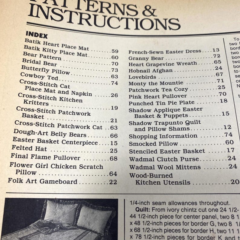 2 Vintage 1985 Country Handcrafts Magazines Craft Patterns & Hobby ...