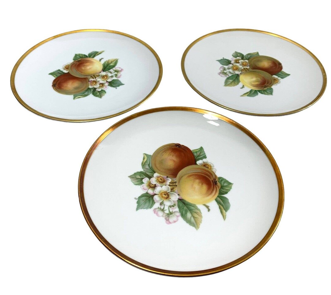 3 Vintage Hutschenreuther Selb Salad Plates Bavaria Germany Pasco ...