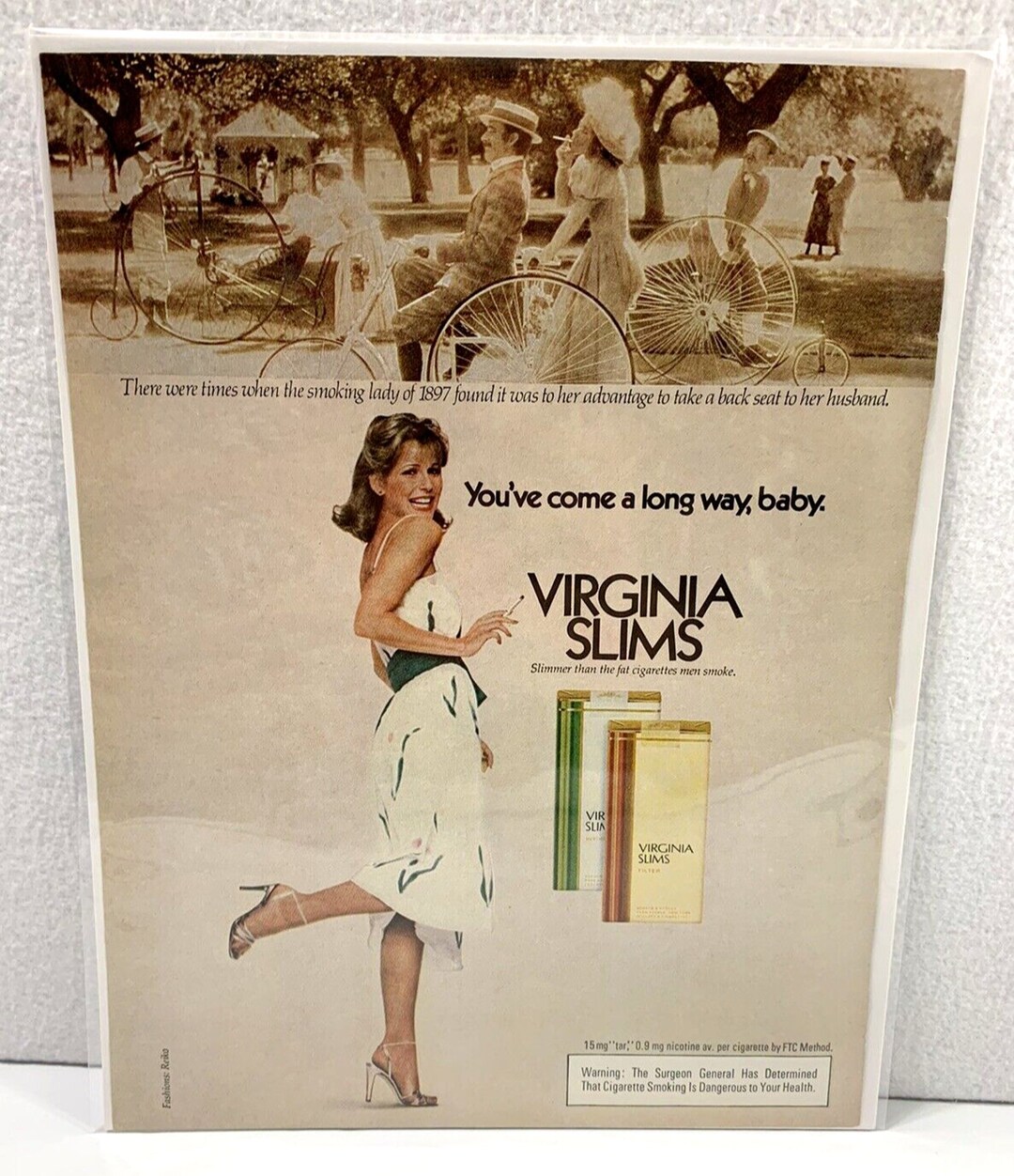 Vintage 1972 Virginia Slims Genuine Magazine Advertisement Print Ad ...