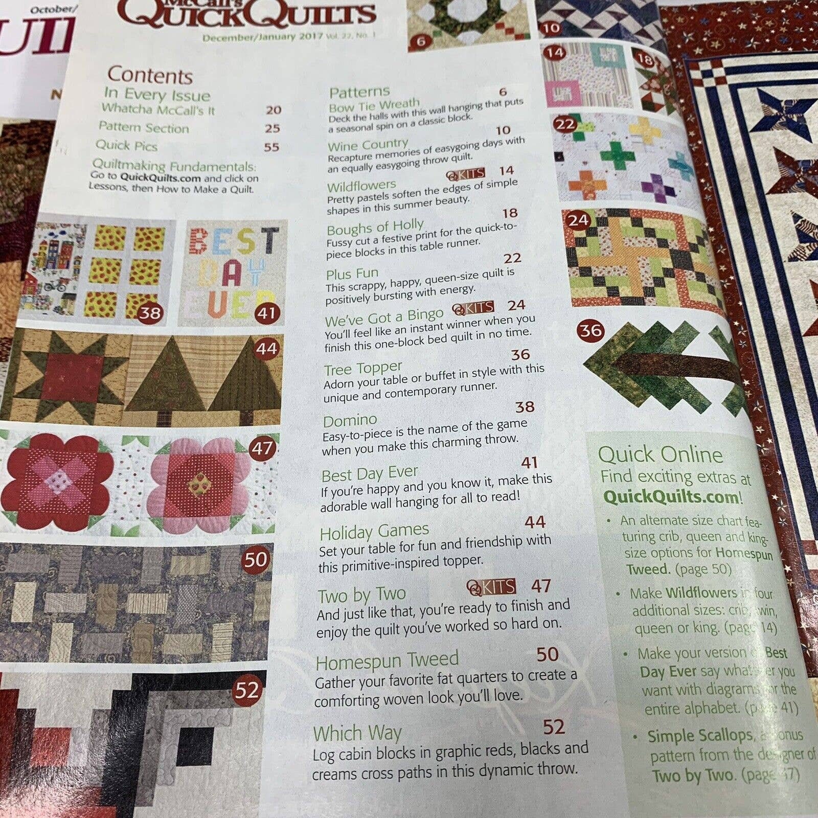 3 Mccalls Quick Quilts Magazines Dec/jan June/july Oct/nov 2017 Quilt ...