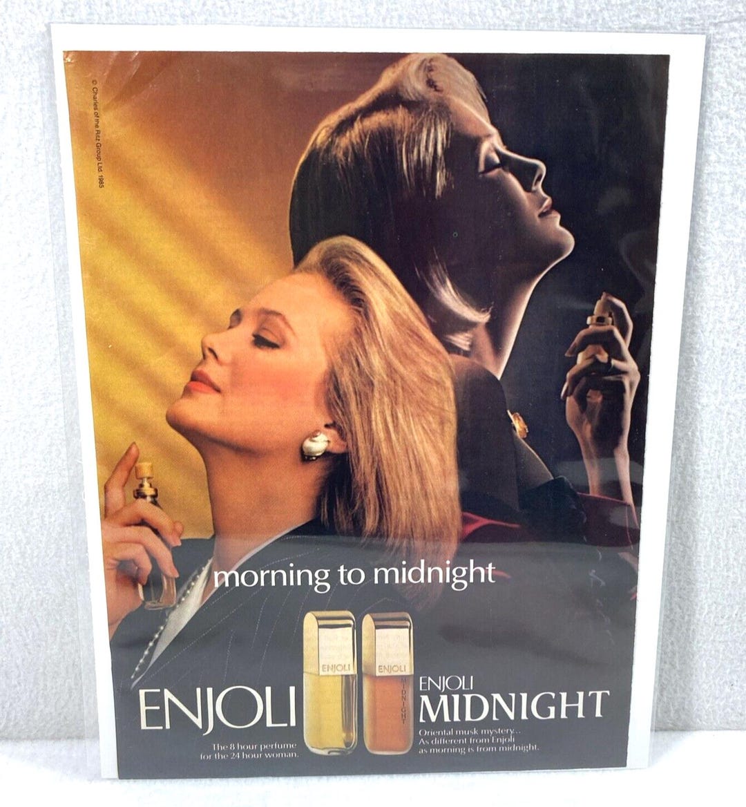 Vintage Print Ad 80's Enjoli Perfume Genuine Magazine Advertisement Ephemera - Etsy