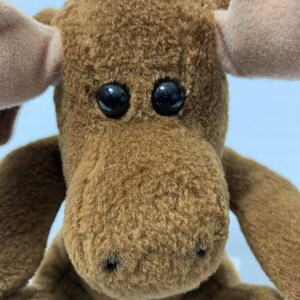 24K Co Beanie Boppers Mikey the Moose Brown Plush Stuffed Animal Toy ...