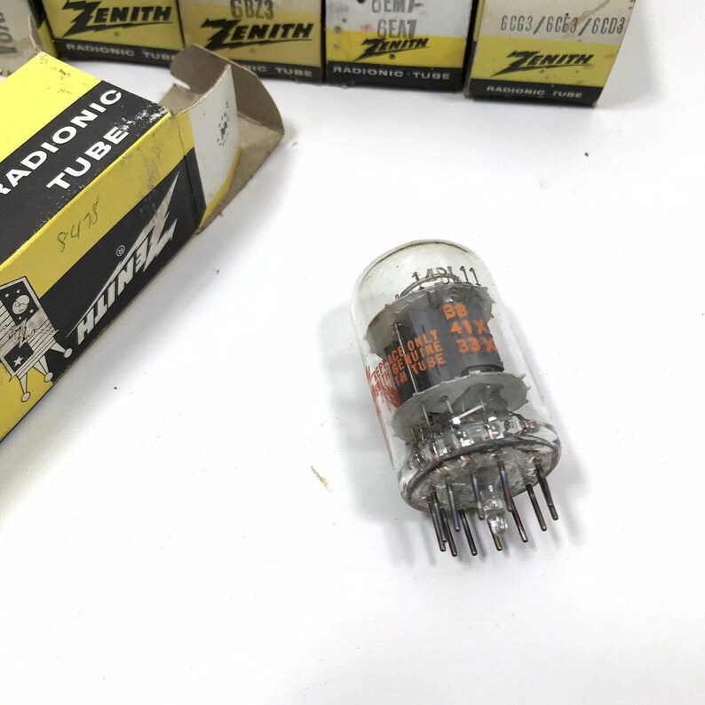 21 Zenith Radionic Tubes New Old Stock Vintage Box Wear Untested 4 - Etsy