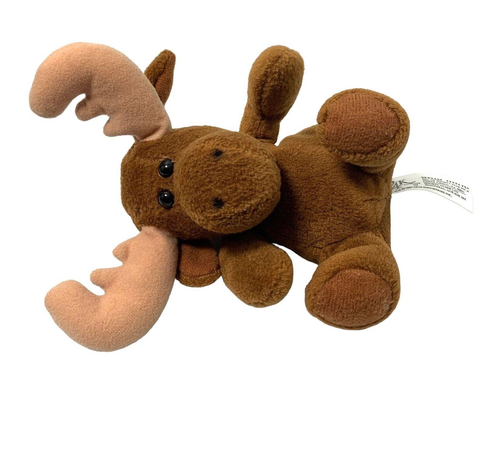 24K Co Beanie Boppers Mikey the Moose Brown Plush Stuffed Animal Toy ...