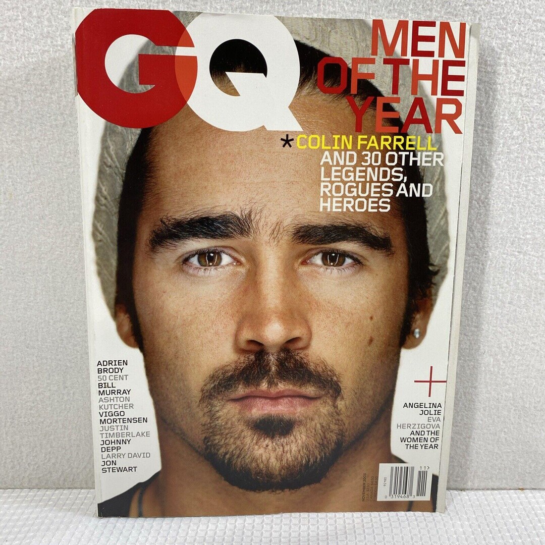 GQ Magazine Colin Farrell & 30 Other Legends November 2003 Vintage Ads ...