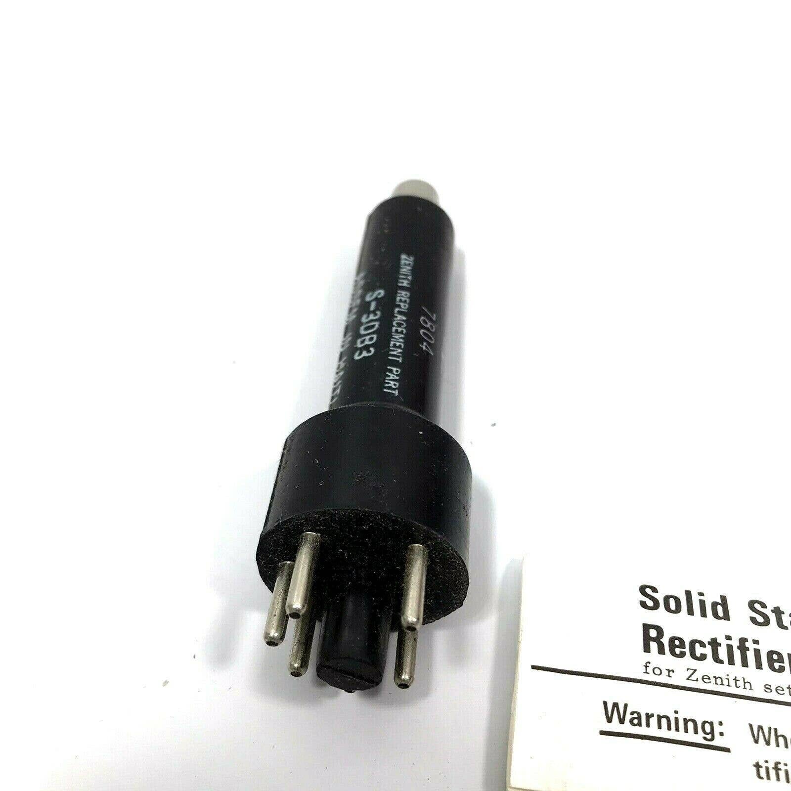 Zenith Solid State Rectifier Vacuum Tube Replacement S-3DB3 Untested ...