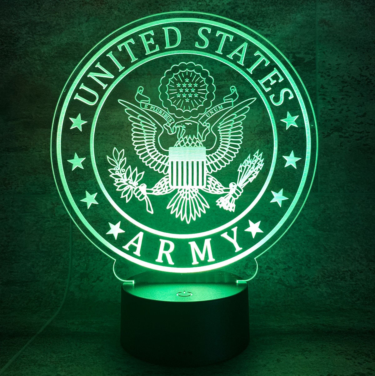 Die United States Army, U.S. Army LOGO LED Lampe, 16 Farben ...