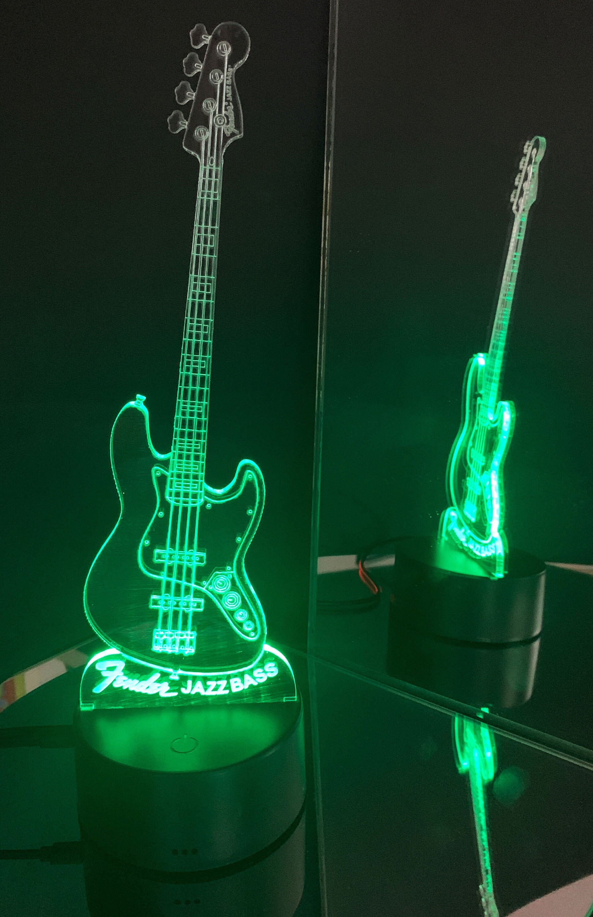 FENDER JAZZ Bass Guitar LED Lamp-Custom | Etsy