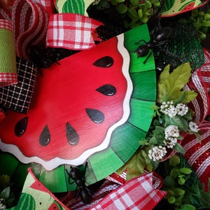 Summer Watermelon Wreath, Watermelon Door Decor, Summer Wreath for ...