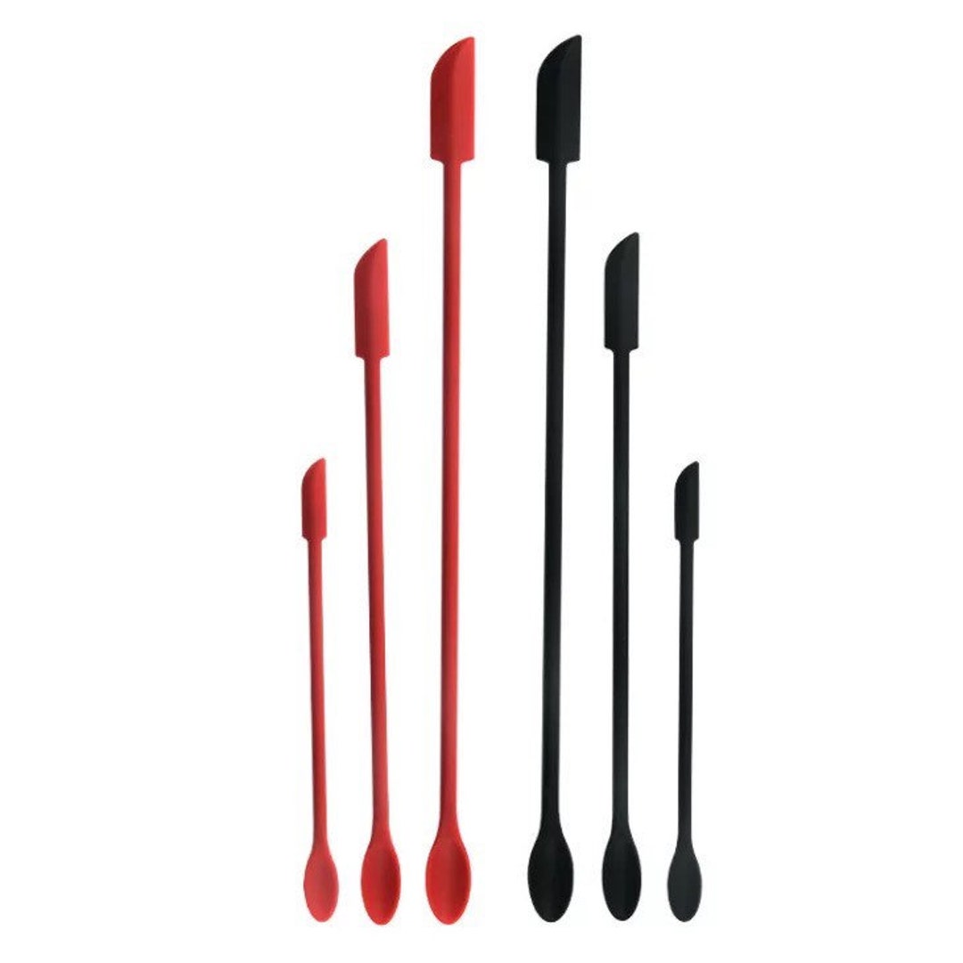 Big Silicone Spoon and Spatula Set of 3 (choose Black or Red) - Etsy