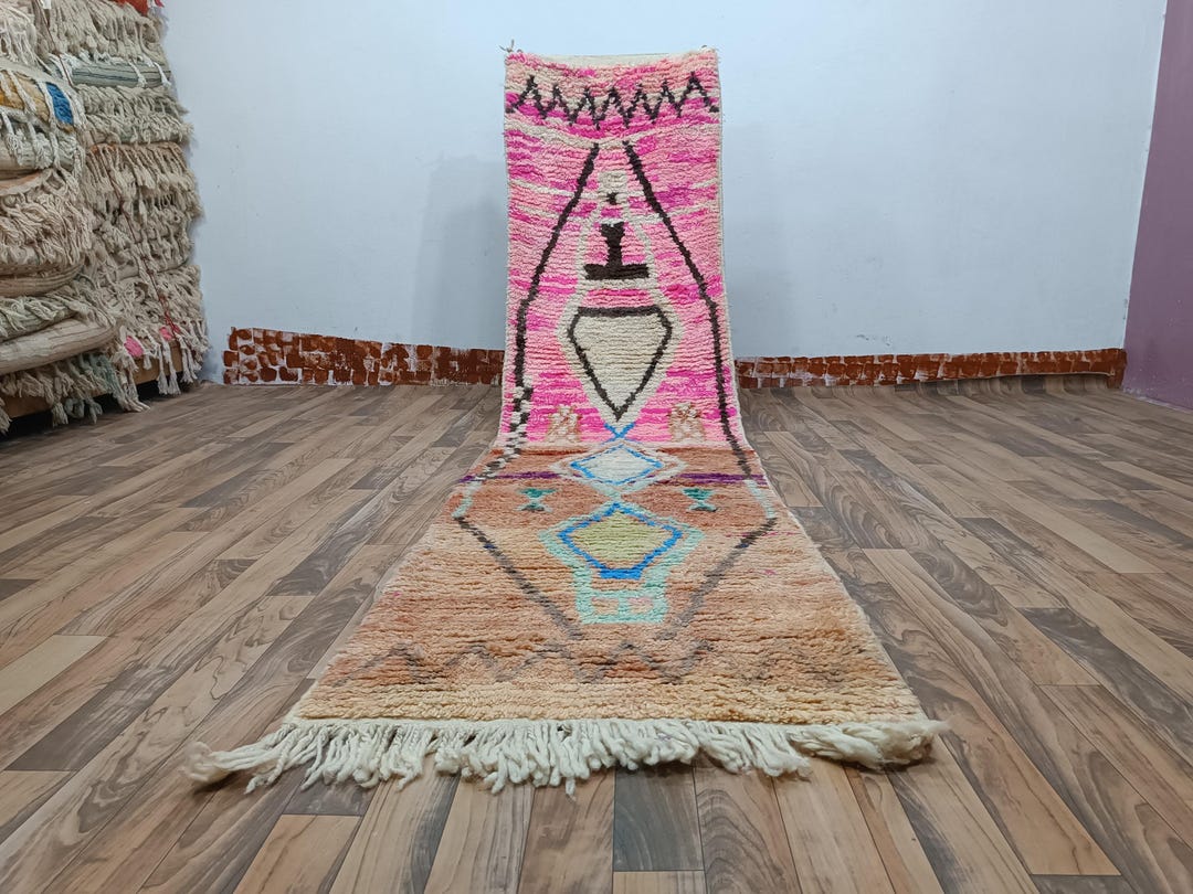 RUNNER RUGS, Boho Moroccan Runner Rugs, Colorful Wool Runner, Moroccan ...
