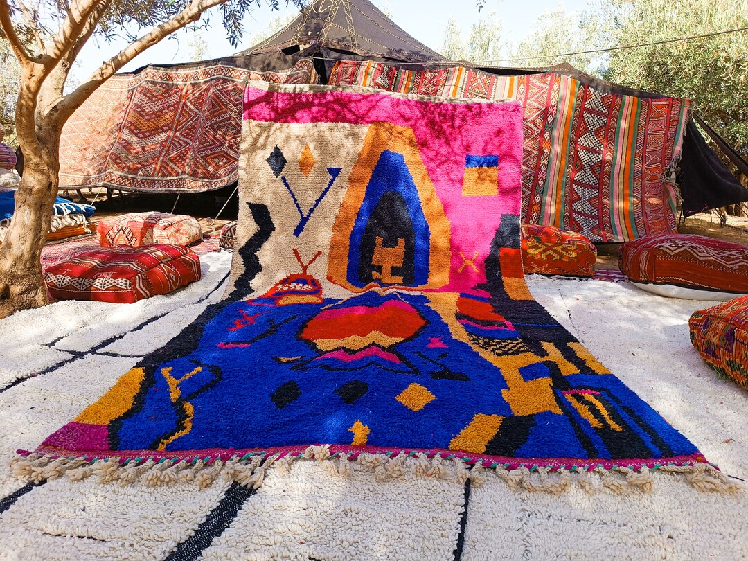 Tapi Berbere Mauve Valentina Designs Wine Color Vintage Rug - Etsy