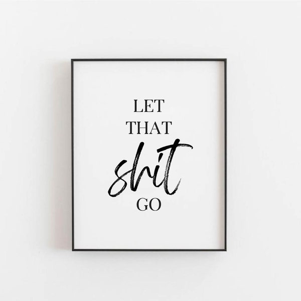 Let It Go Poster - Etsy